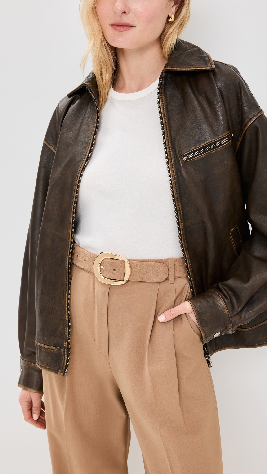 B-LOW THE BELT Greyson Suede Belt
